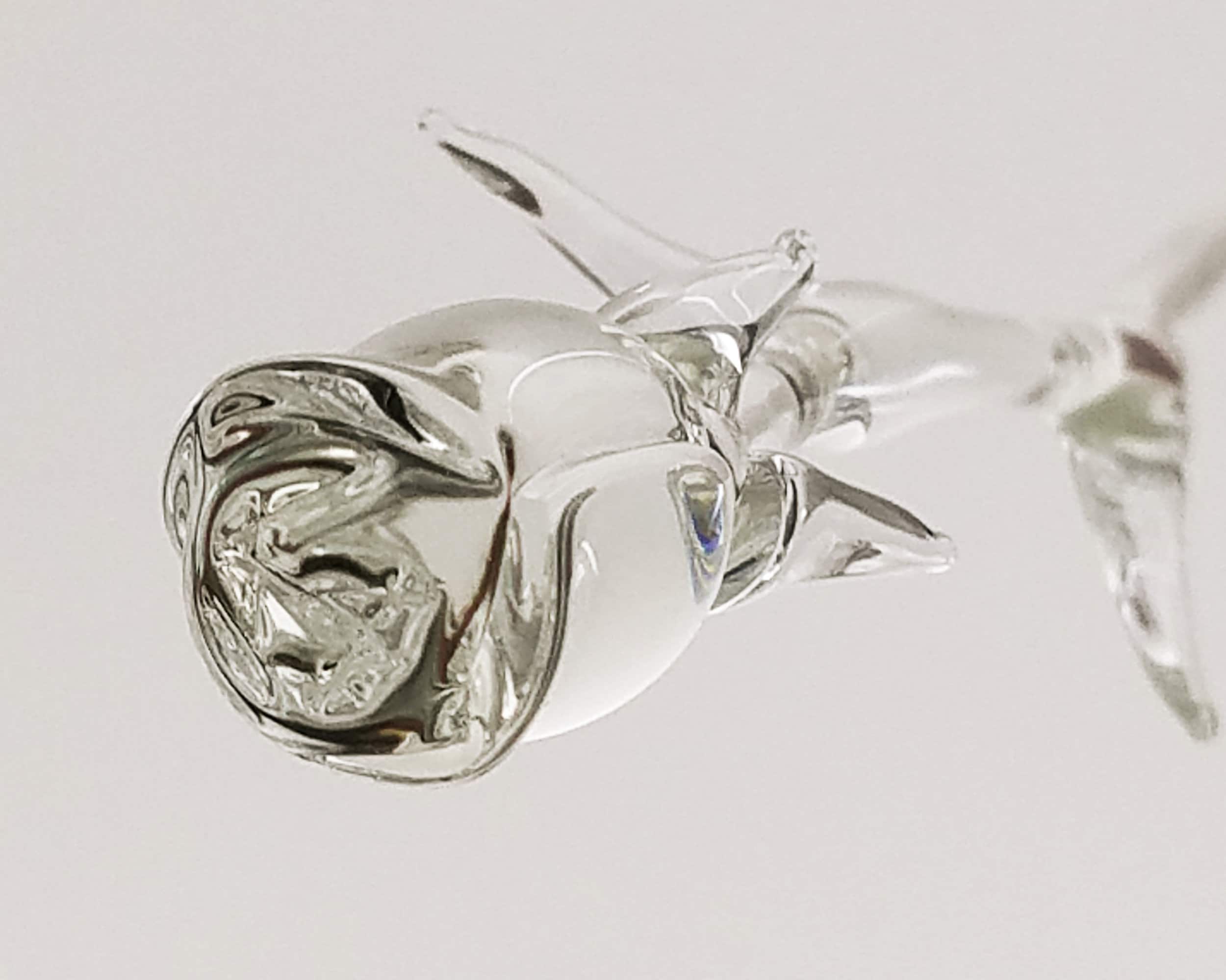 Beautiful Crystal Clear Glass Rose.a Unique Peter Lambshead Design to ...