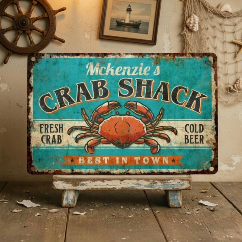 Crab Shack Sign - Etsy