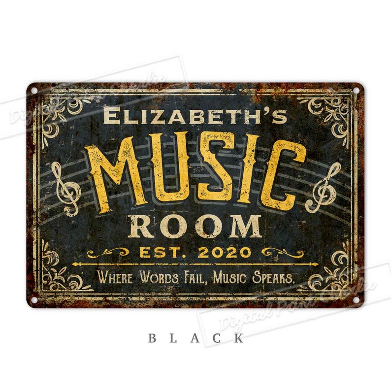 Music Room Sign Music Studio Sign Classroom Decor - Etsy