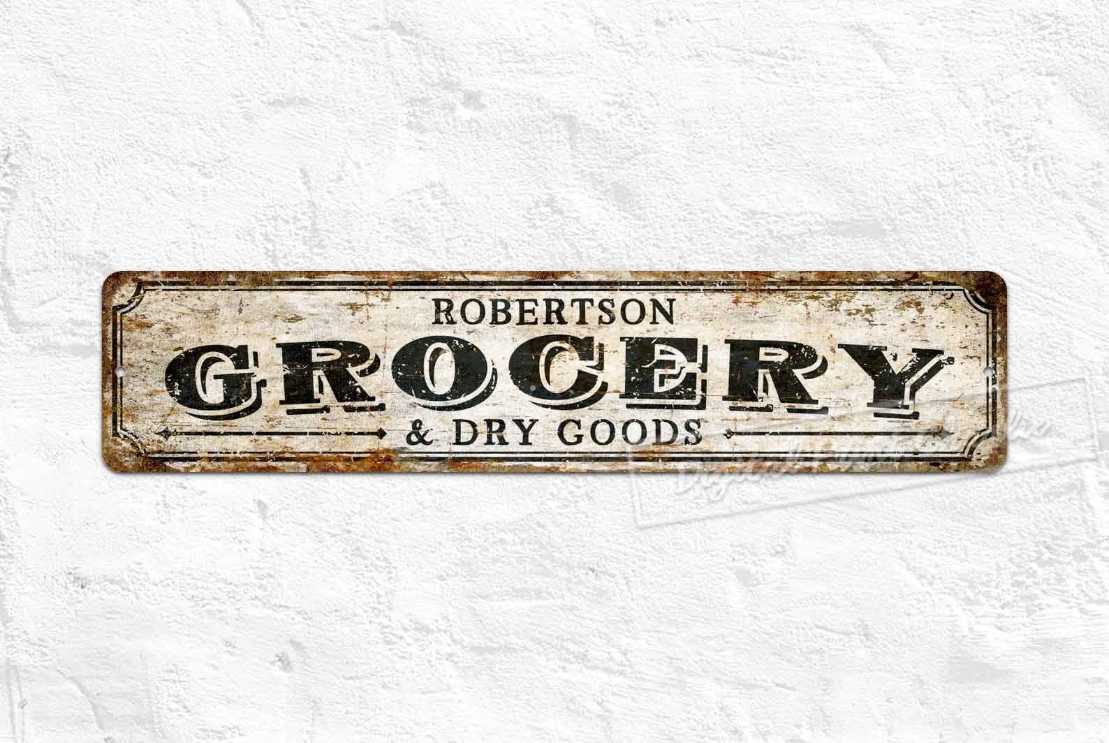 Vintage Grocery Store Signs