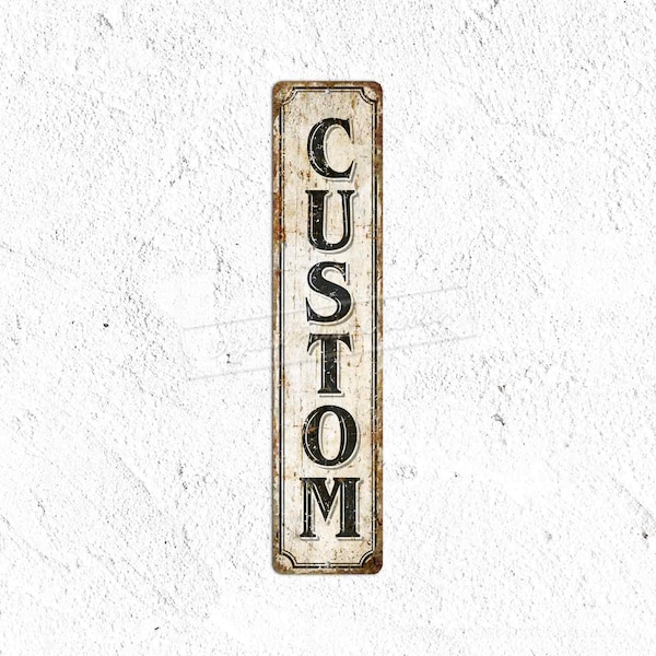 Vertical Sign - Etsy
