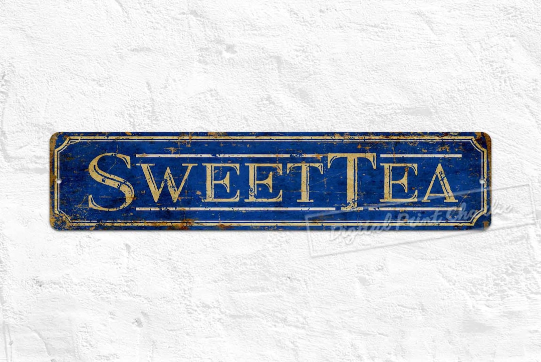 Sweet Tea Metal Sign, Pantry Sign, Kitchen Sign, Lounge Decor, Gifts ...