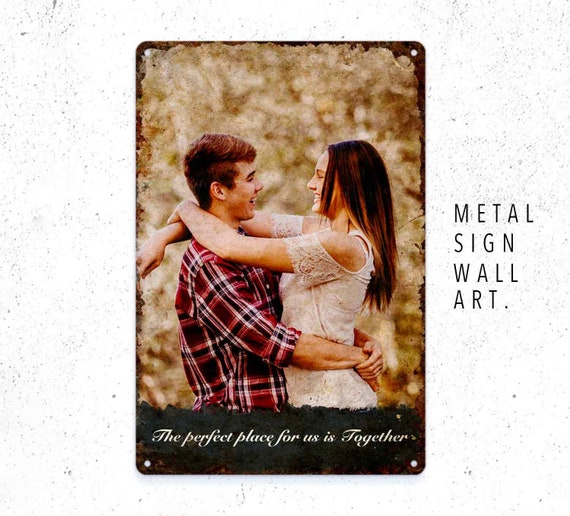 Custom Photo Metal Sign Home Decor Personalized Photo Gift - Etsy