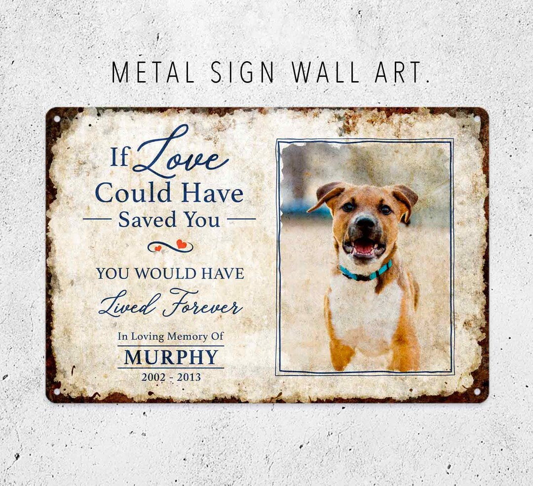 Custom Photo, Dog Sign, Pet Sign, Pets Memorial, Metal Sign, Pet Decor ...