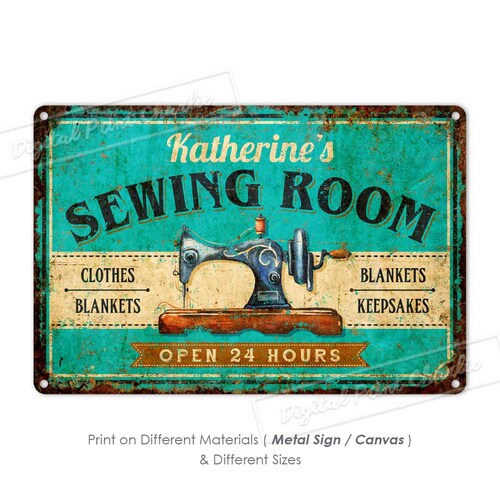 Personalized Sewing and Craft Room Sign Embroidery Decor - Etsy