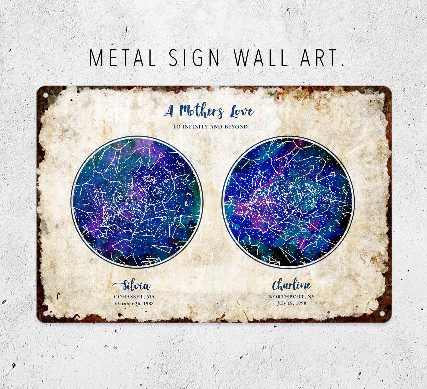 Star Map Sign Night Sky Sign Custom Metal Sign Anniversary - Etsy