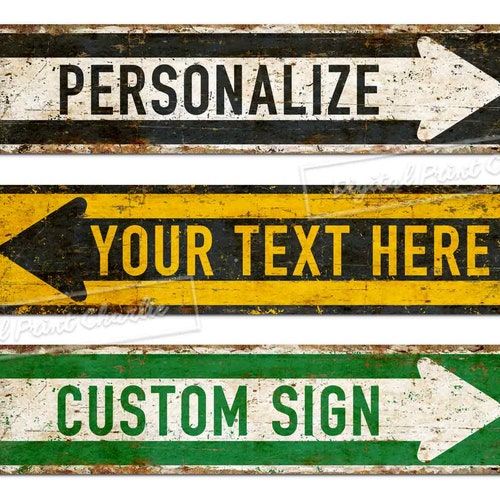 Custom Street and Road Signs - Etsy