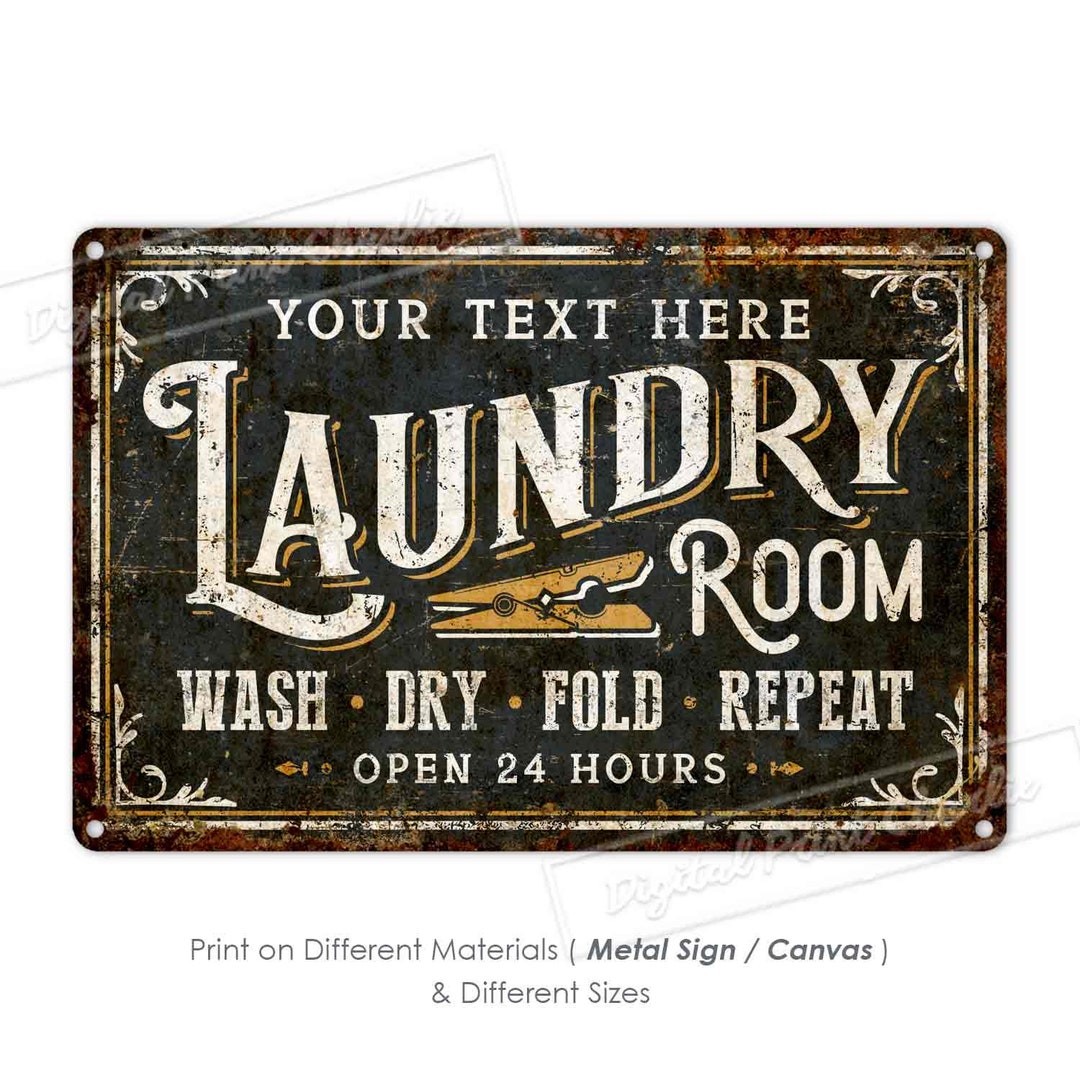 Custom Laundry Sign, Laundry Decor, Laundry Shop, Personalised Gifts ...
