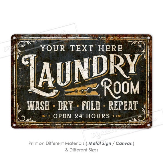 Custom Laundry Sign Laundry Decor Laundry Shop Personalised - Etsy