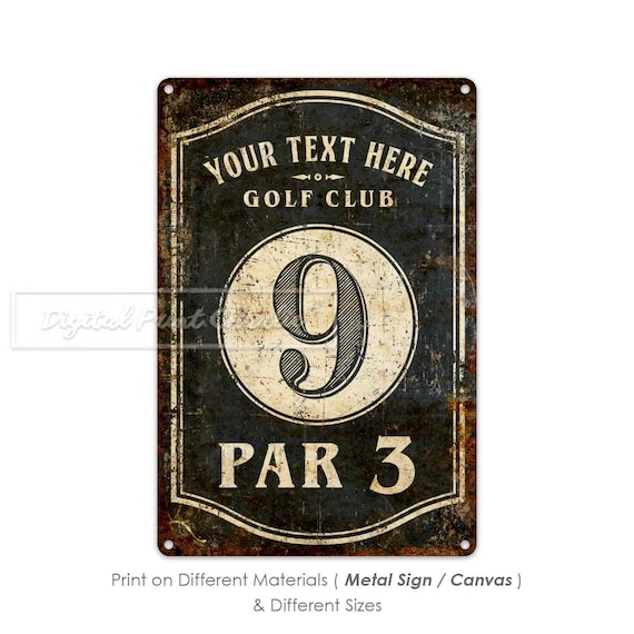 Custom Golf Club Sign Golf Sign Outdoor Sign Wall Decor - Etsy