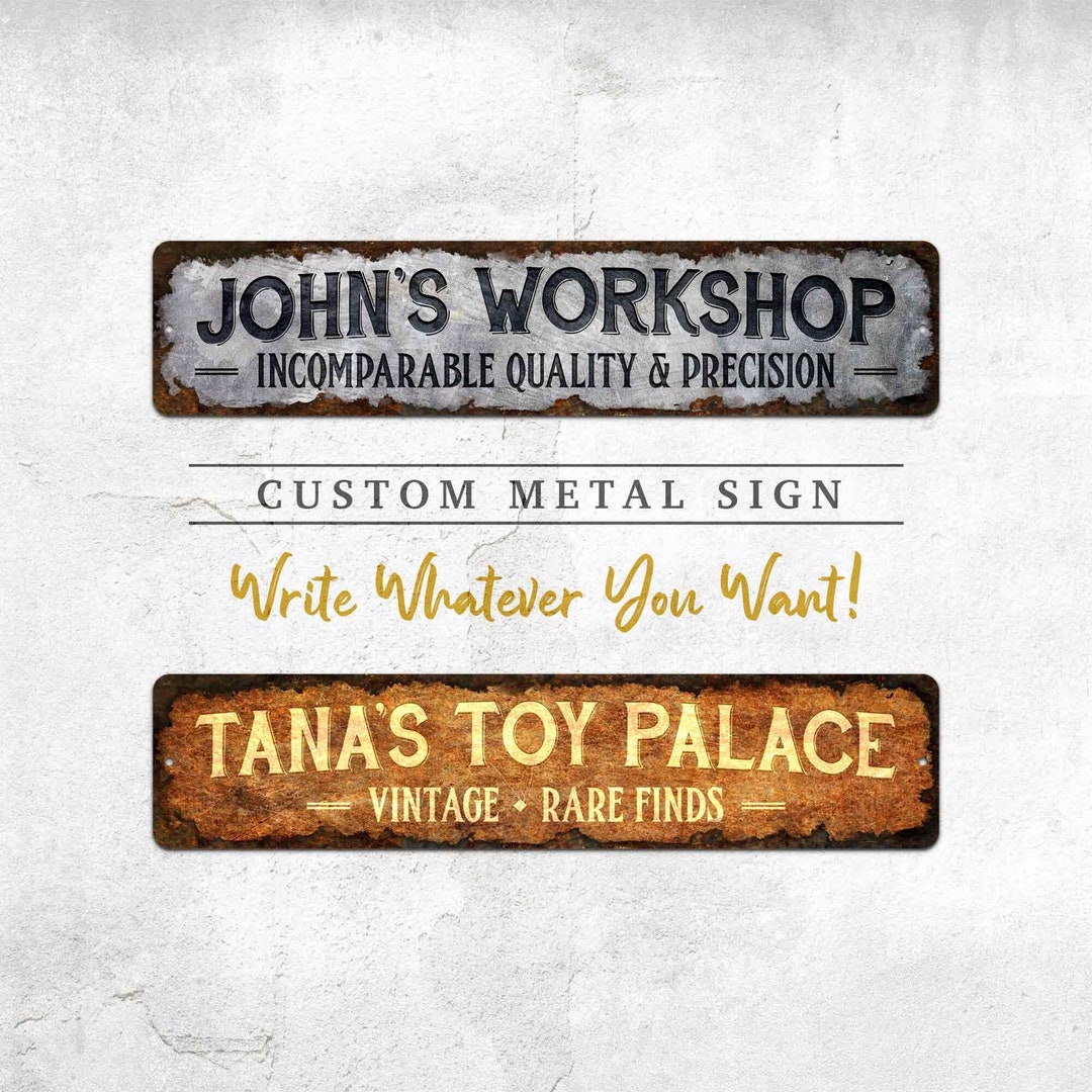 Letrero personalizado, letrero de metal personalizado, letreros de ...