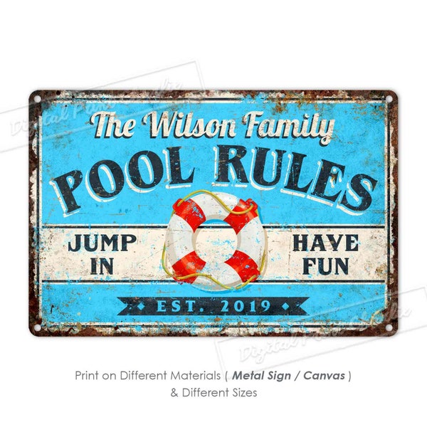 Swimming Pool Signs - Etsy
