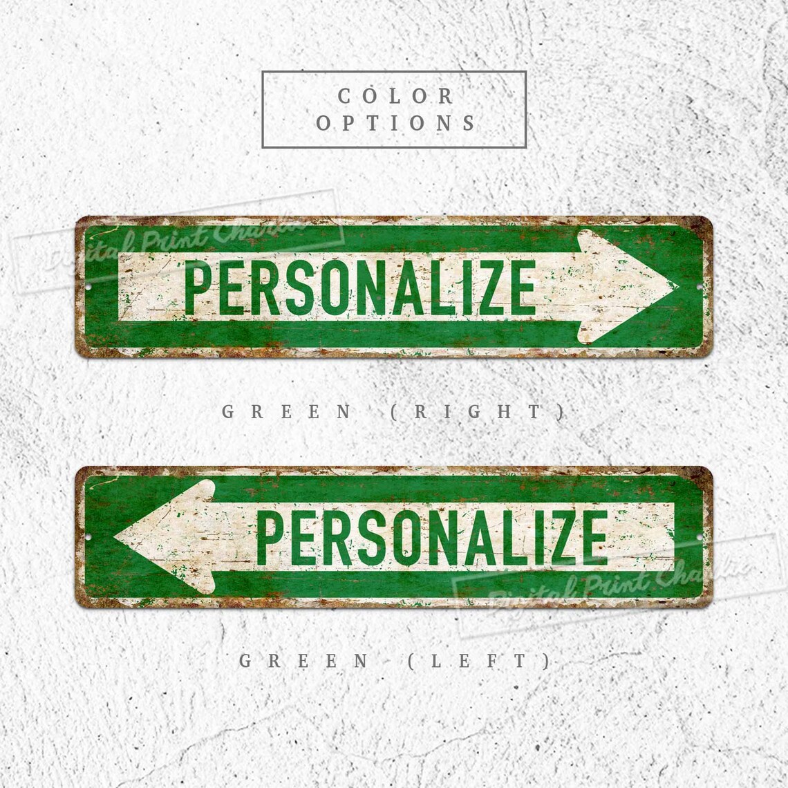 Directional Signs Street Metal Sign Custom Sign Road Sign - Etsy