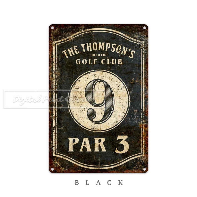 Custom Golf Club Sign Golf Sign Outdoor Sign Wall Decor - Etsy