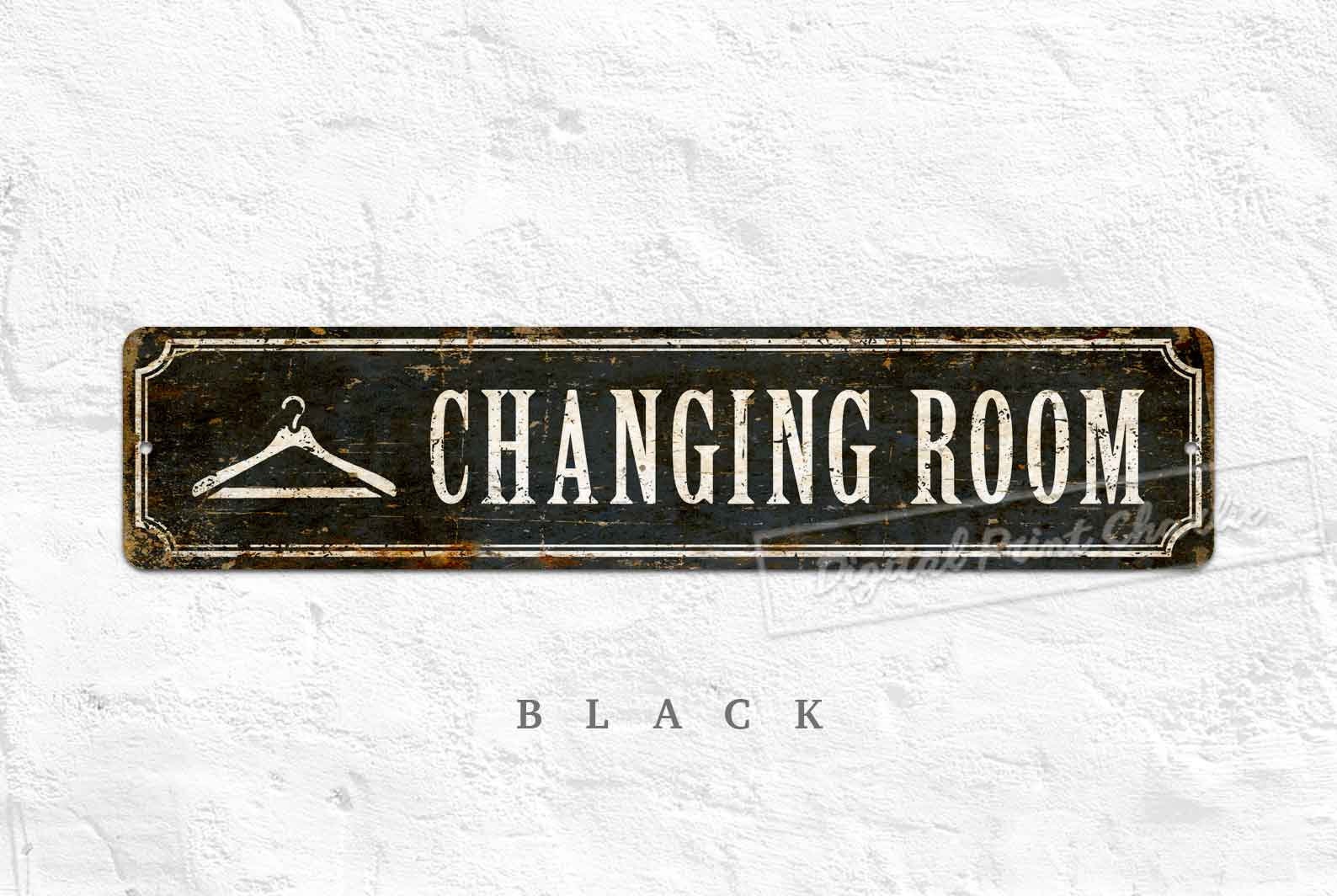 Rustic Changing Room Metal Sign, Fitting Room Decor - Etsy