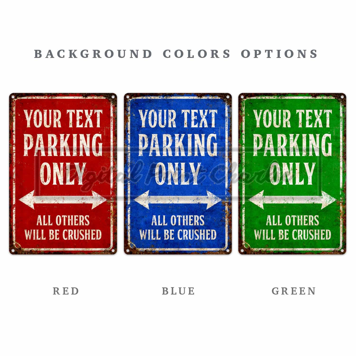 Custom Text Parking Sign, Car Park Decor, Metal Garage Sign - Etsy