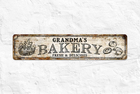 Bakery Metal Sign Custom Sign Baking Lovers Farmhouse Sign - Etsy
