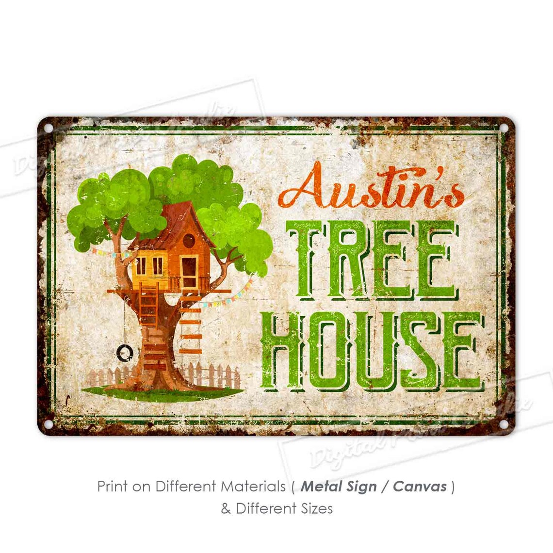 Tree House Sign Backyard Sign Rustic Home Decor - Etsy
