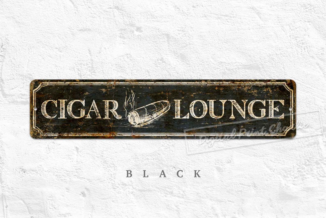 Cigar Lounge Sign Metal Sign Bar Sign Pub Sign Lounge - Etsy