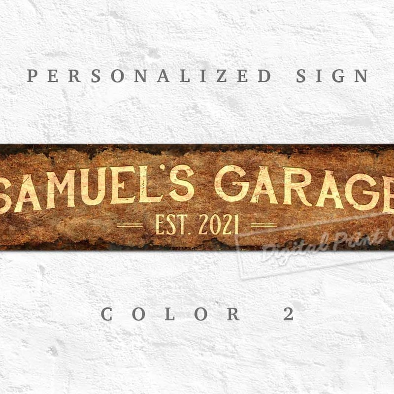 Rusty Garage Signs - Etsy