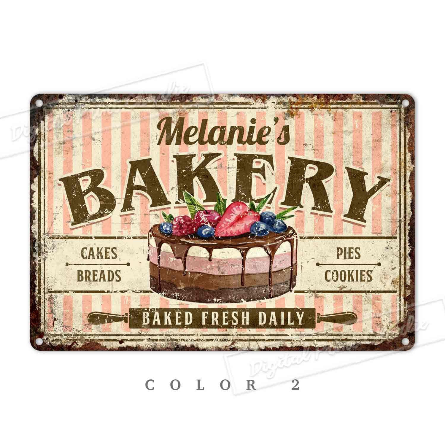 Bakery Sign Bake Shop Decor Kitchen Signs Personalised Gifts | Etsy