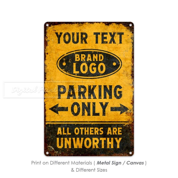 Custom Made Parking Sign Garage Sign Car Sign Personalised - Etsy