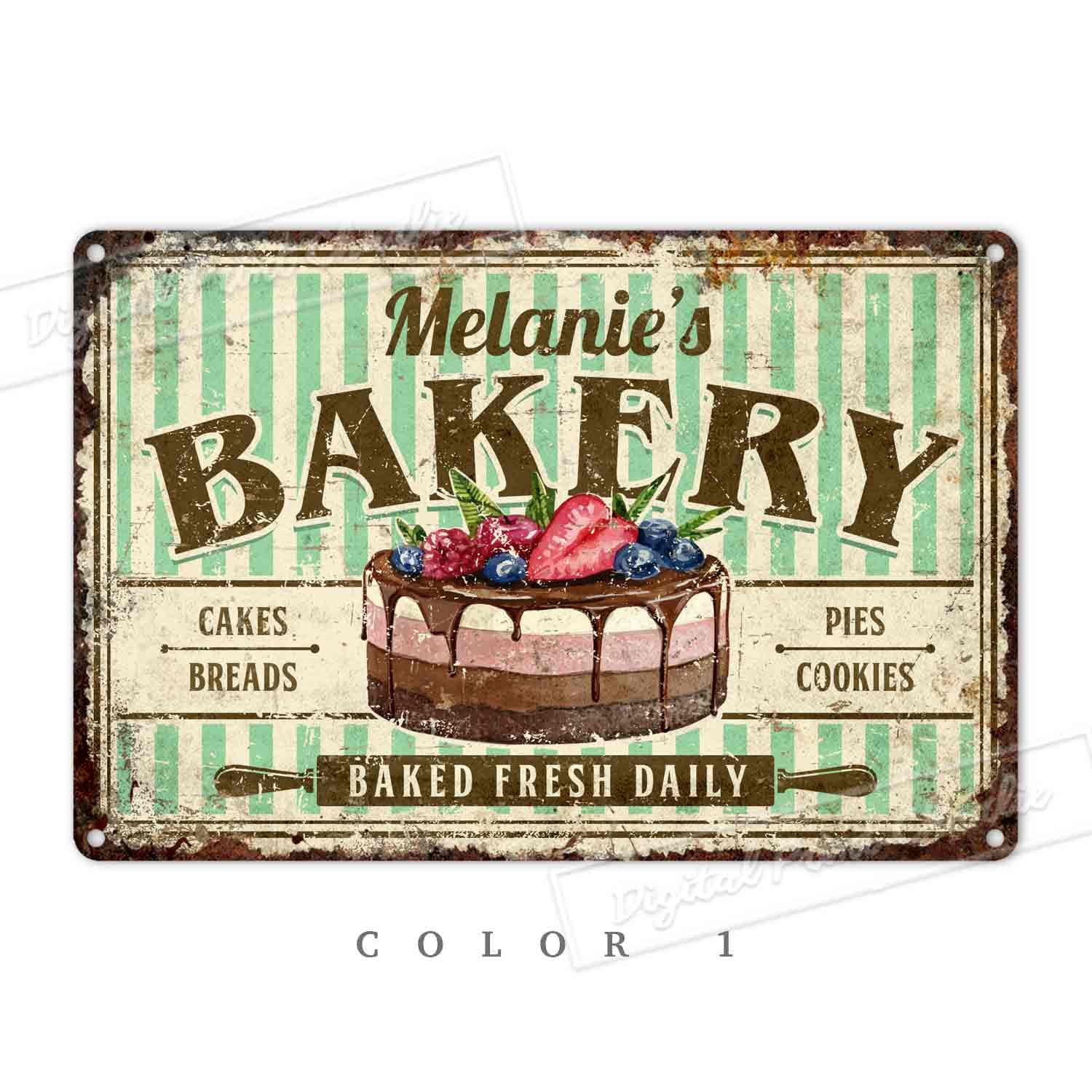 Bakery Sign Bake Shop Decor Kitchen Signs Personalised Gifts - Etsy