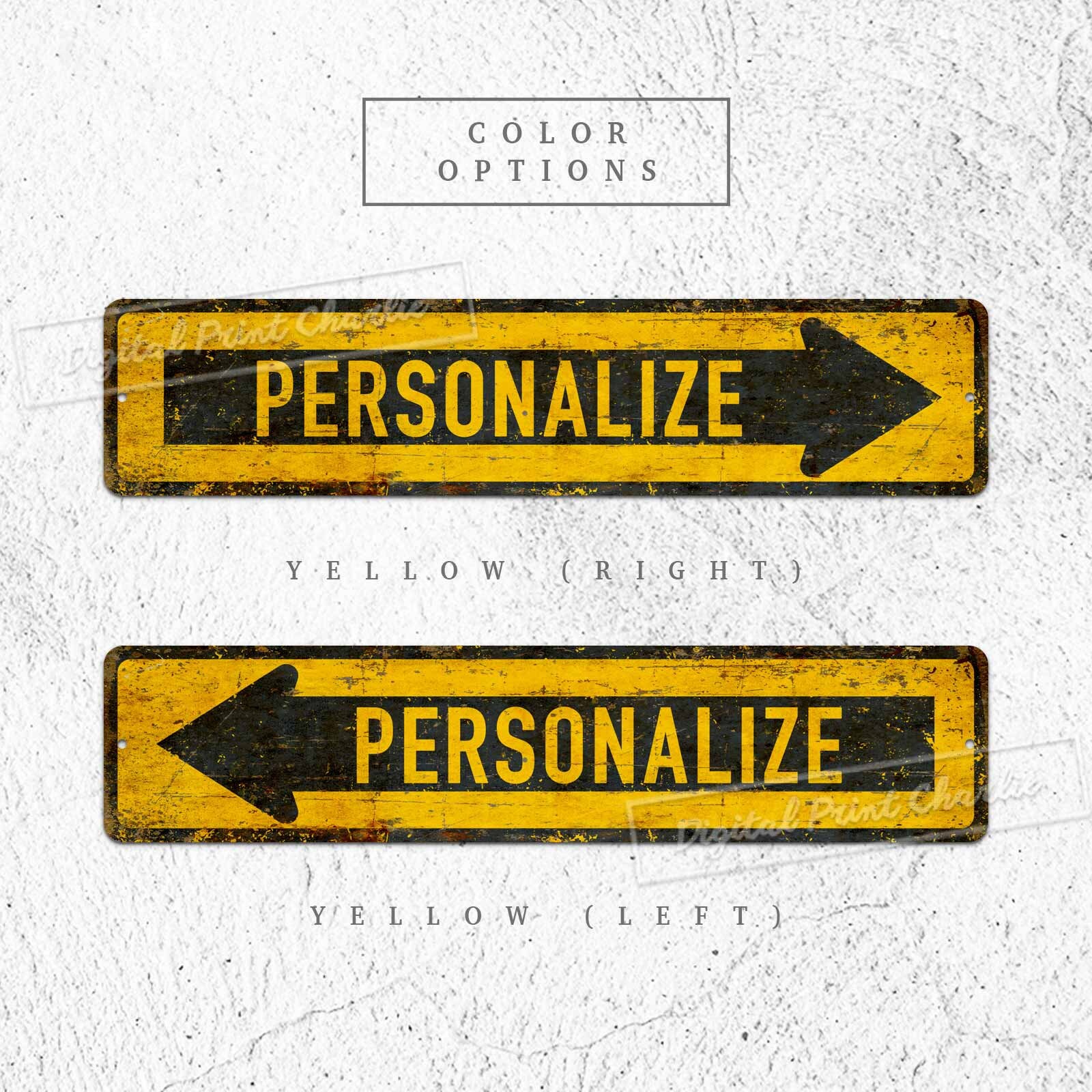 Directional Signs Street Metal Sign Custom Sign Road Sign - Etsy