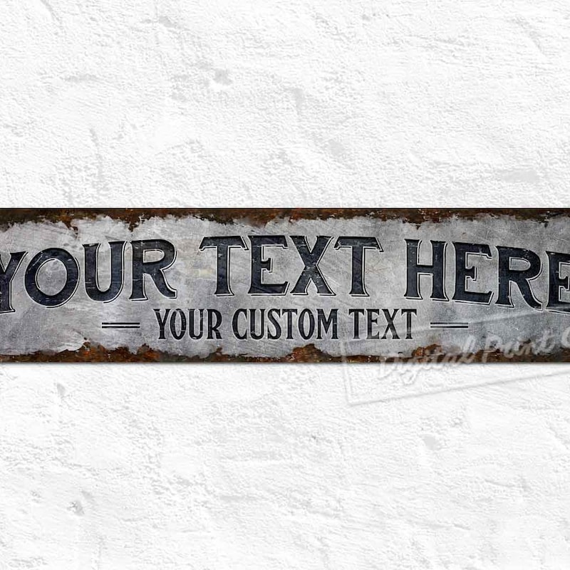 Custom Metal Sign - Etsy