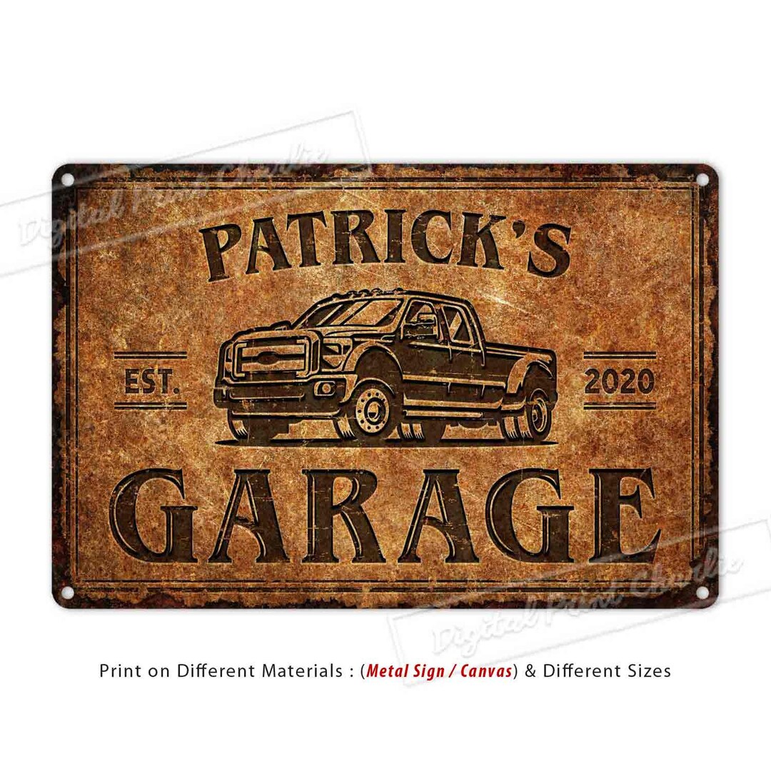 Garage Sign, Man Cave, Car Sign, Custom Sign, Garage Decor, Wall Art ...
