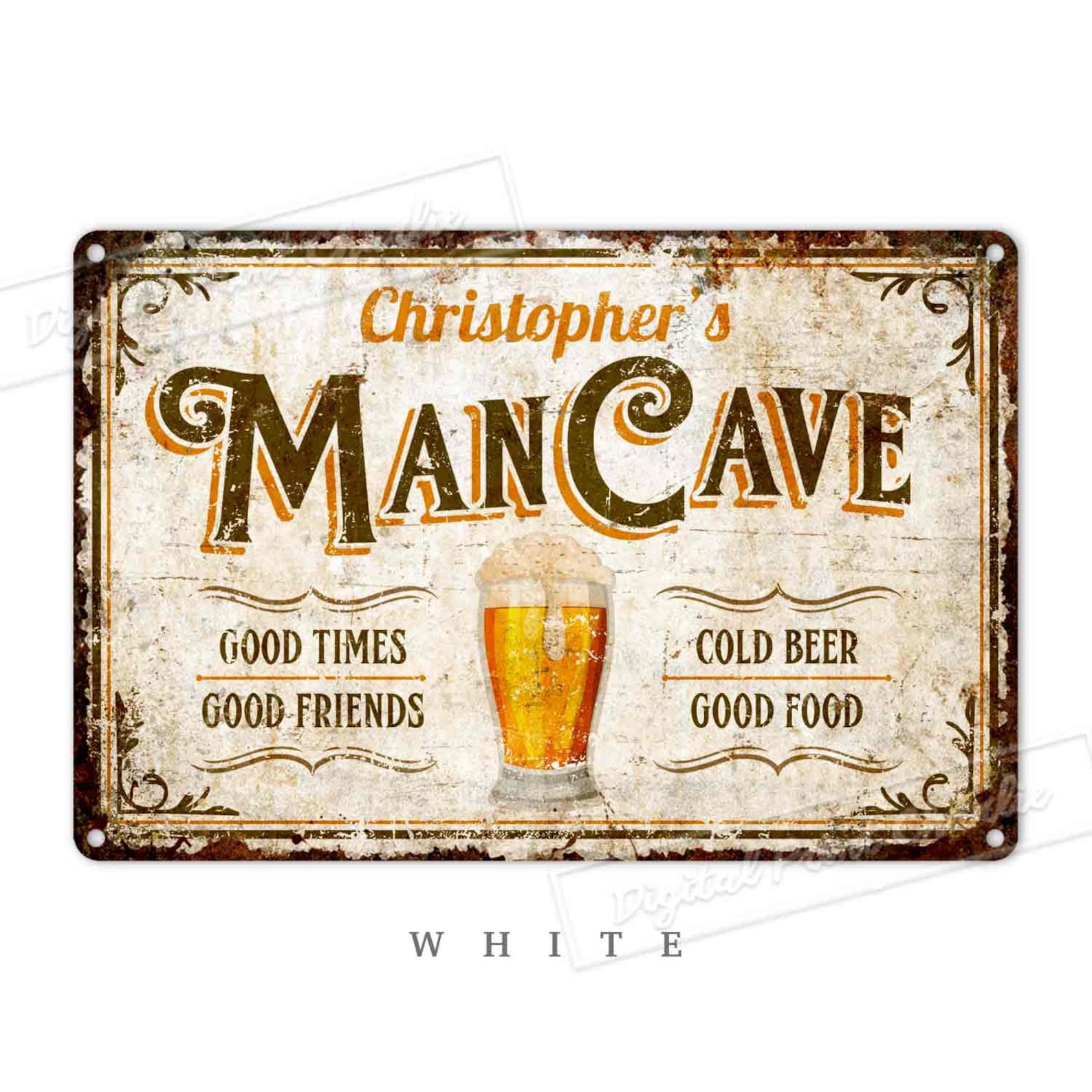Man Cave Sign Bar Sign Pub Sign Custom Metal Sign Kitchen - Etsy Australia