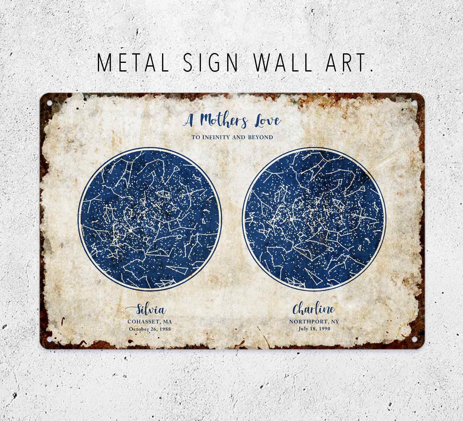 Custom Sign Star Map Garage Sign Bar Sign Metal Sign Home - Etsy