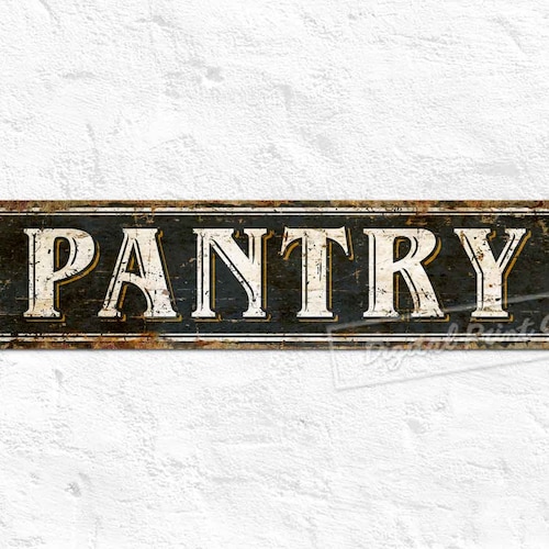 Pantry Sign Personalized Pantry Sign Kitchen Wall Decor - Etsy