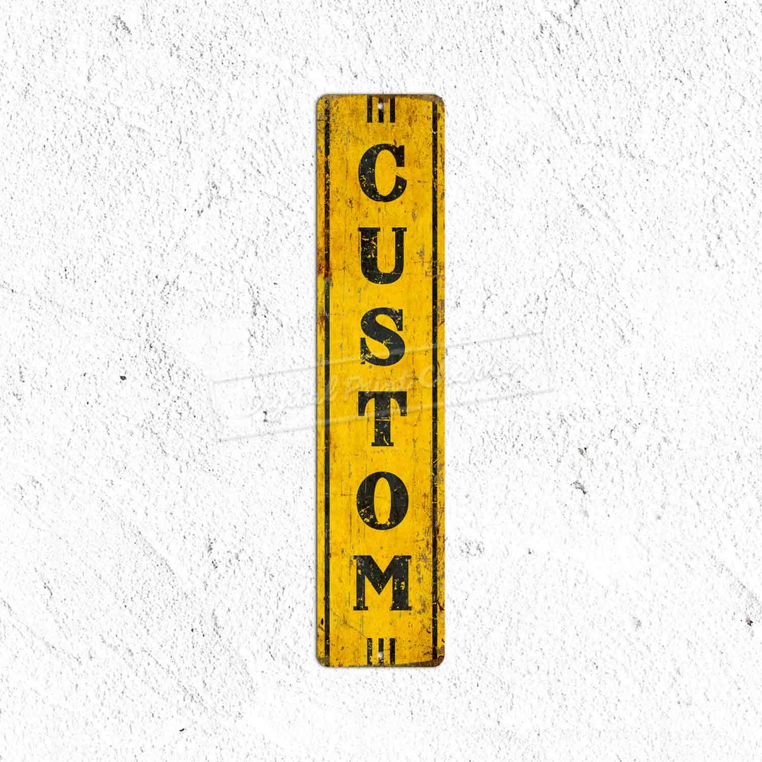 Custom Sign, Vertical Sign, Door Sign, Gate Sign, Home Decor ...