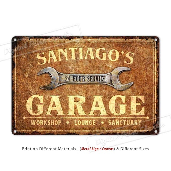 Custom Garage Sign Workshop Sign Lounge Sanctuary Car - Etsy