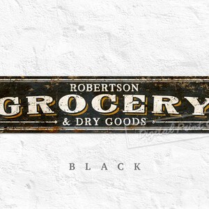 Grocery Metal Sign, Custom Sign, Shop Sign, Dry Goods, Store Sign ...