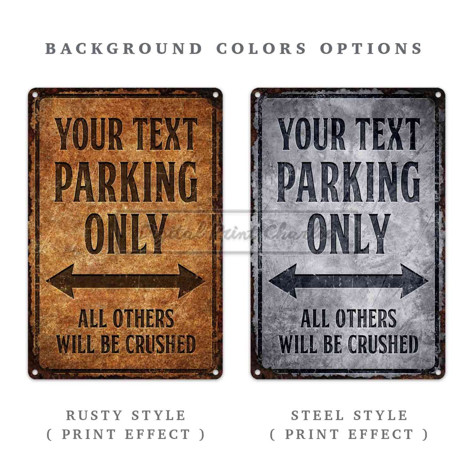Custom Text Parking Sign Parking Only Car Park Decor - Etsy