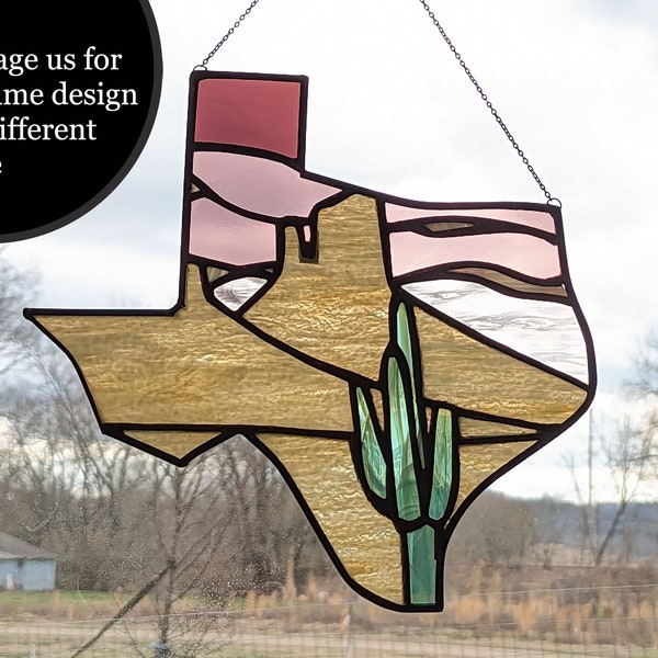 Texas Stained Glass Pattern - Etsy