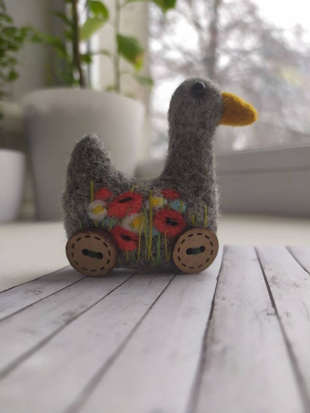 Needle Felted Duck Miniature Duck Easter Decor - Etsy