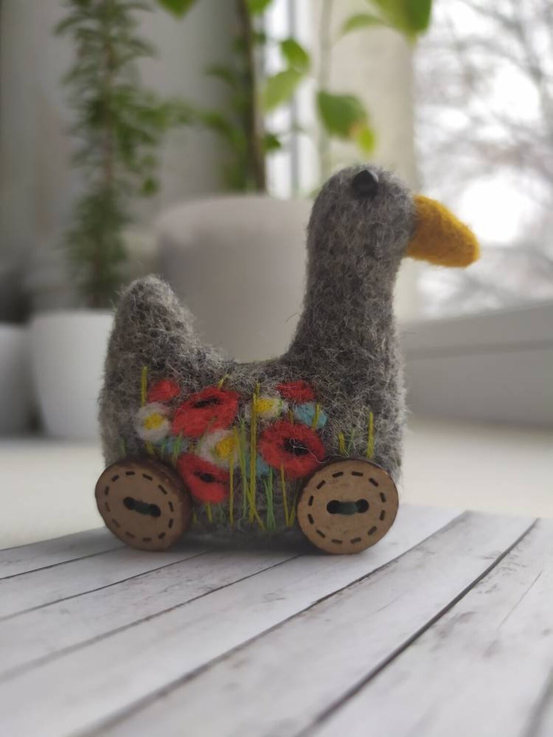 Needle Felted Duck Miniature Duck Easter Decor - Etsy