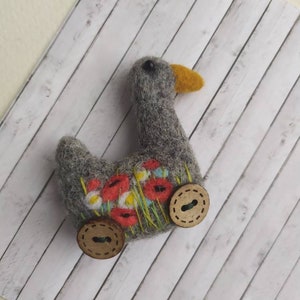 Needle Felted Duck Miniature Duck Easter Decor - Etsy