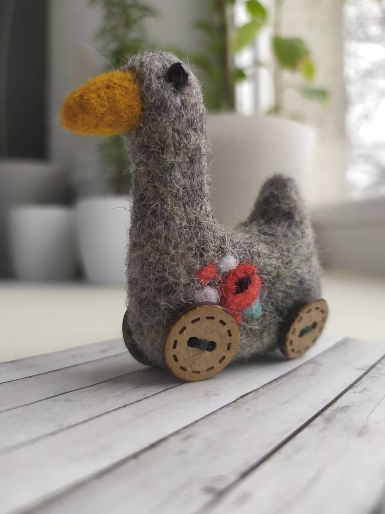 Needle Felted Duck Miniature Duck Easter Decor - Etsy