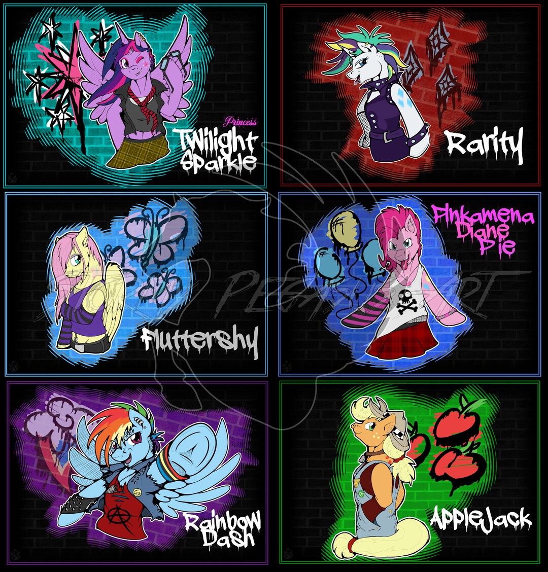 Punk Pony Party Art Print Posters 2020 - Etsy