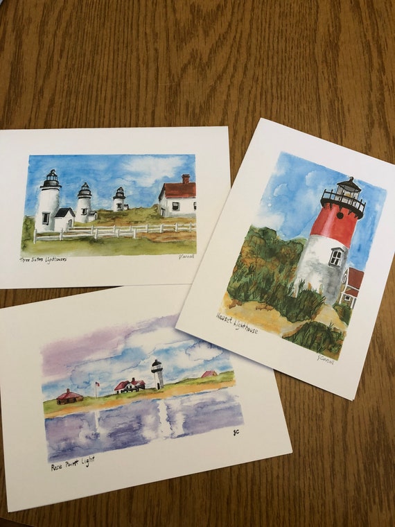 Paper Paper & Party Supplies Lighthouses of Cape Cod Greeting Card ...