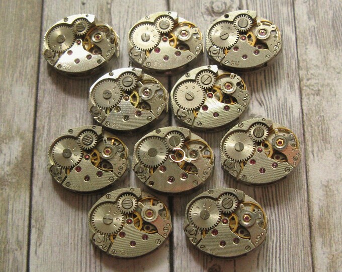 Rectangular Watch Movements Small Watch Movements Steampunk - Etsy