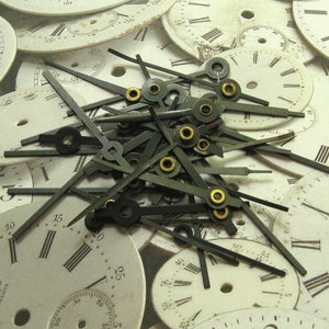 Vintage Clock Hands, Tiny Clock Hands, Metal Clock Hands, Small Metal ...