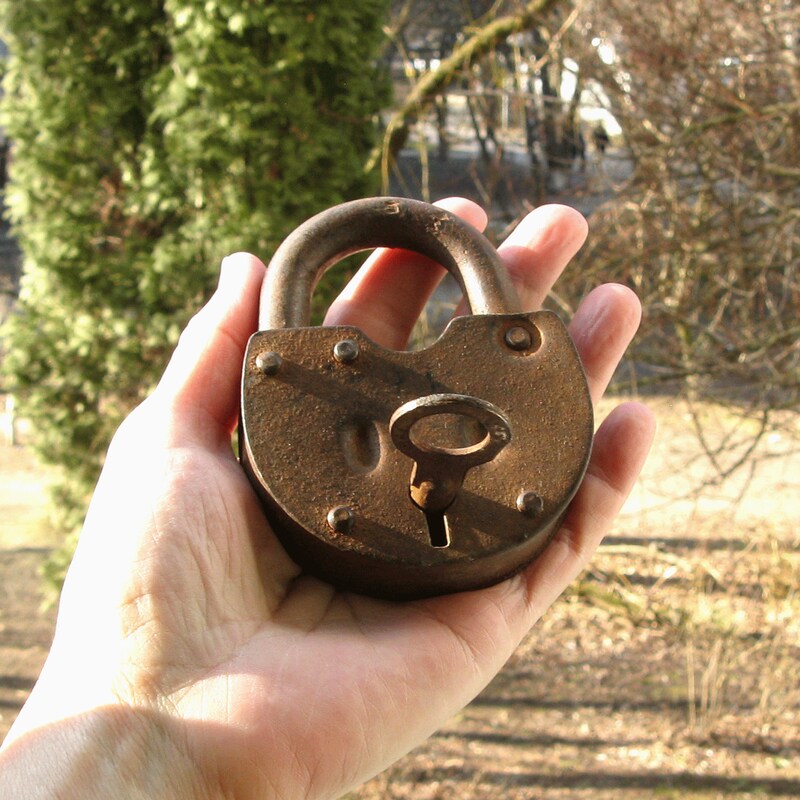 Antique Padlock - Etsy