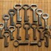 Vintage Metal Keys, Silvertone Metal Key, Rusty Hardware, Scrap Craft ...