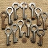 Vintage Metal Keys, Silvertone Metal Key, Rusty Hardware, Scrap Craft ...