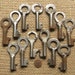 10 Pcs Vintage Keys, Flat Keys, Old Keys, Steampunk Keys, Strange Keys ...